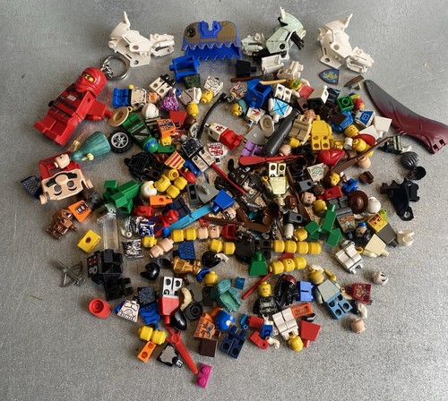 LEGO PARTS BULK LOT Defected Minifigures & Pieces Torsos Heads Damaged ...