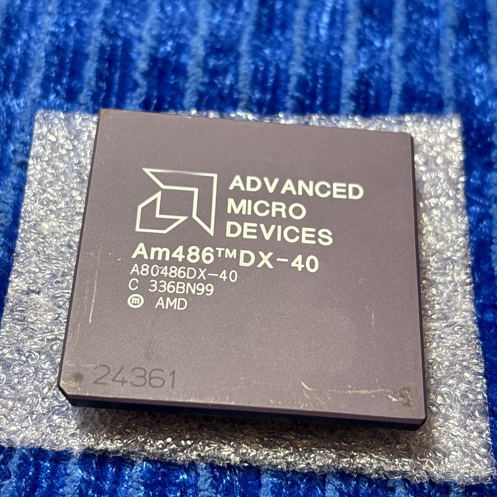 486 486DX A80486DX-40 AMD 486DX-40 rare CPU Processor Working Pull No ...