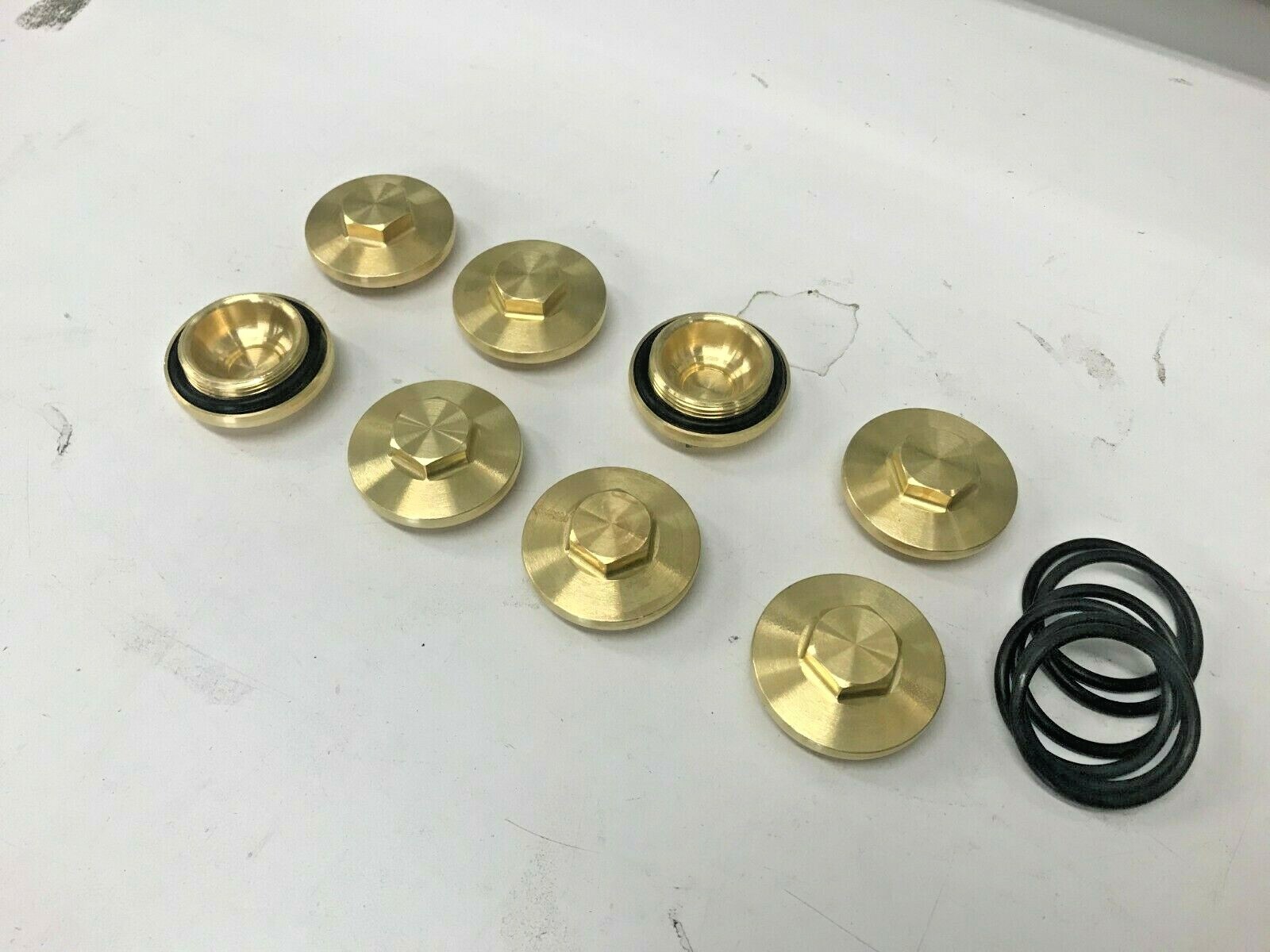 SOLID BRASS HONDA CB750 SOHC VALVE COVER CAPS rocker inspection tappet ...