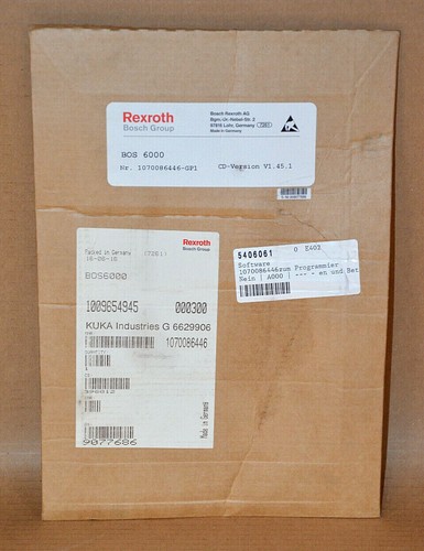 Rexroth BOS6000 Bedien- und Diagnosesoftware BOS 6000 CD-Version: V1.45 ...