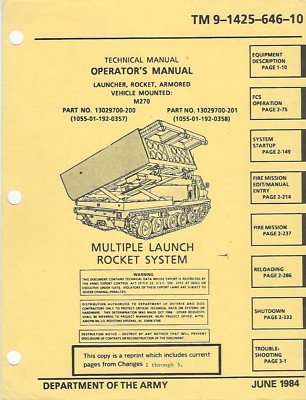 Historical book Launcher, Rocket, Armored Vehicle Mounted: M270, MLRS ...