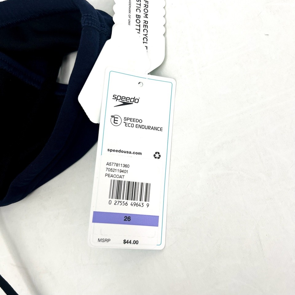 SPEEDO Mens One Graphic Rainbow Pride Swim Brief Size 26 Peacoat Blue ...