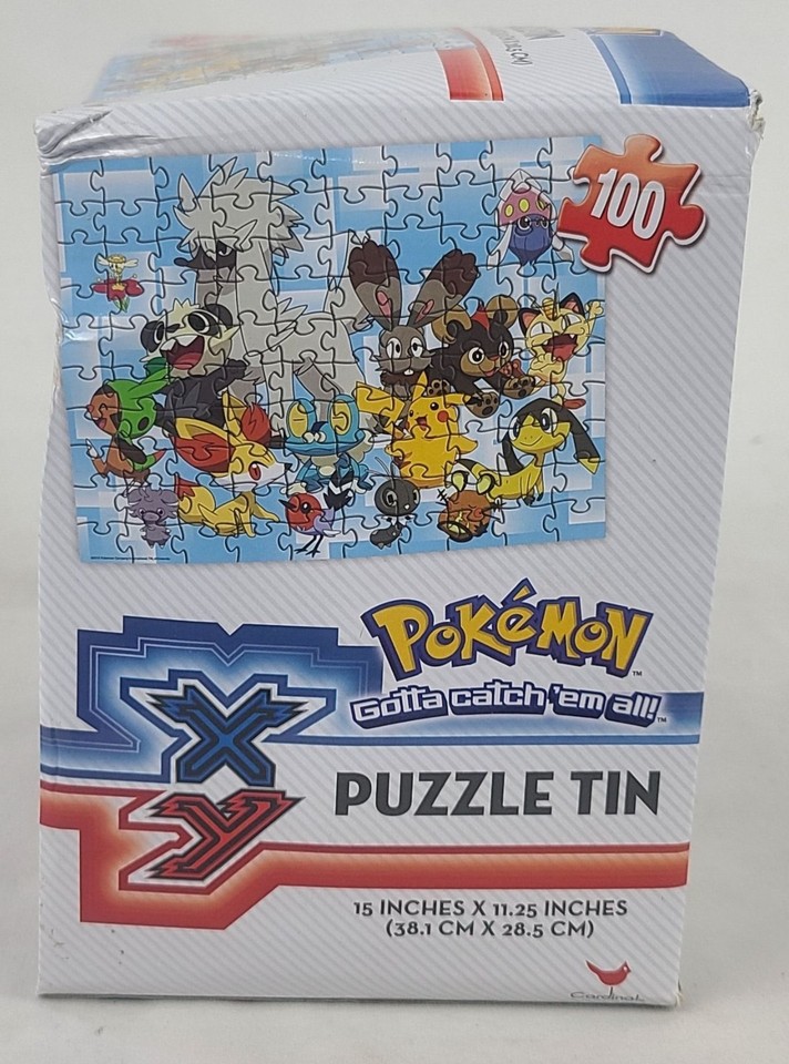 Pokémon XY Puzzle Tin With 100-Piece Puzzle & Poké Ball Design | eBay