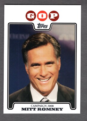 2008 TOPPS MITT ROMNEY PRESIDENT CAMPAIGN INSERT CARD #C08-MR **NM-MT ...