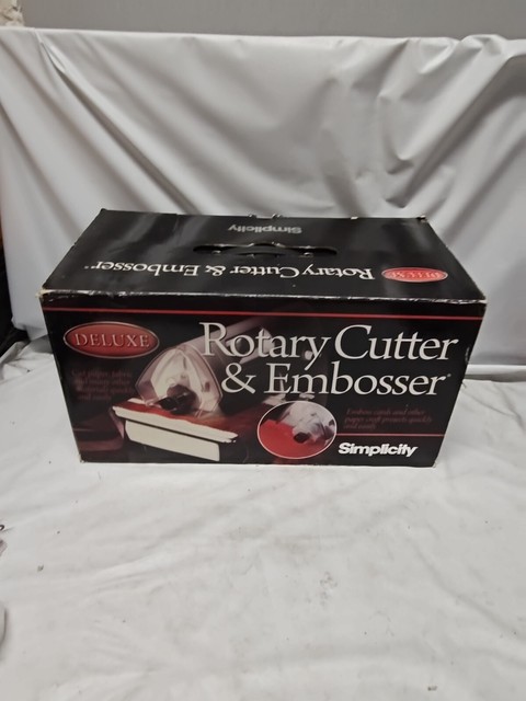 Simplicity Deluxe Rotary Cutter and Embosser 881711 for sale online | eBay