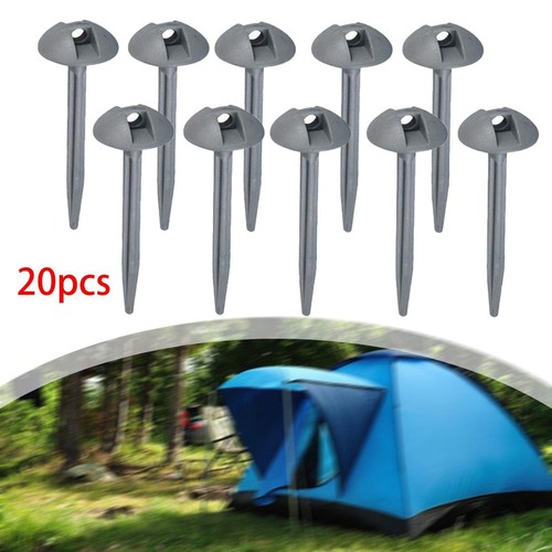 2x 10x Tent Stakes Portable Awning Shelter Canopy Stakes Anchor Tarp ...