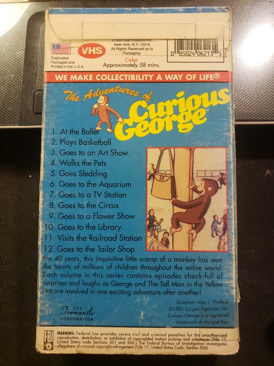 As Aventuras Do Curioso George Vhs