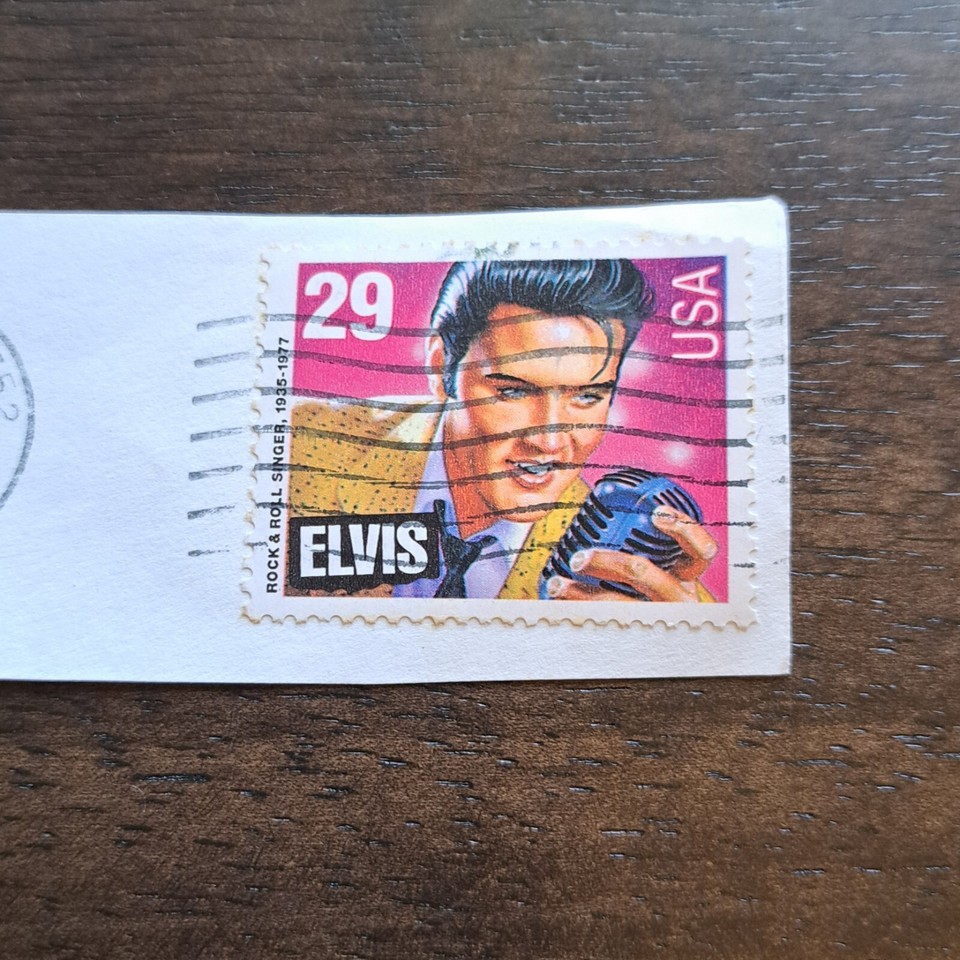 Vintage 1993 Elvis Presley Cancelled Postal Stamp First Issue Dallas TX ...