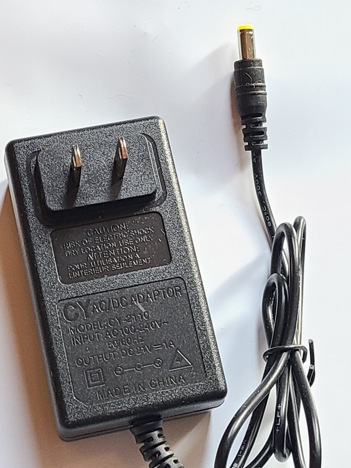 CY 21 Volt 1A CY-2110 50/60Hz AC Wall Black Power Adapter | eBay