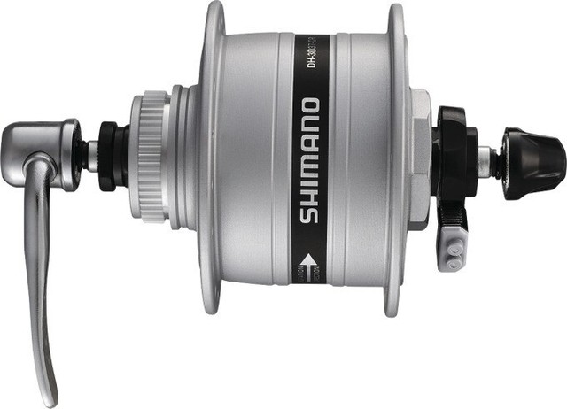 SHIMANO NABENDYNAMO DH-3D37-NT 36 LOCH(13) CL-DISC-BR.M.SM-DH10 SILBER ...