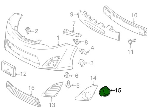 Genuine OEM Passenger Right Fog Light Bracket For Toyota 5212506320 | eBay