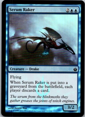 Magic the Gathering Foil Serum Raker Mirrodin Besieged MTG Free ...