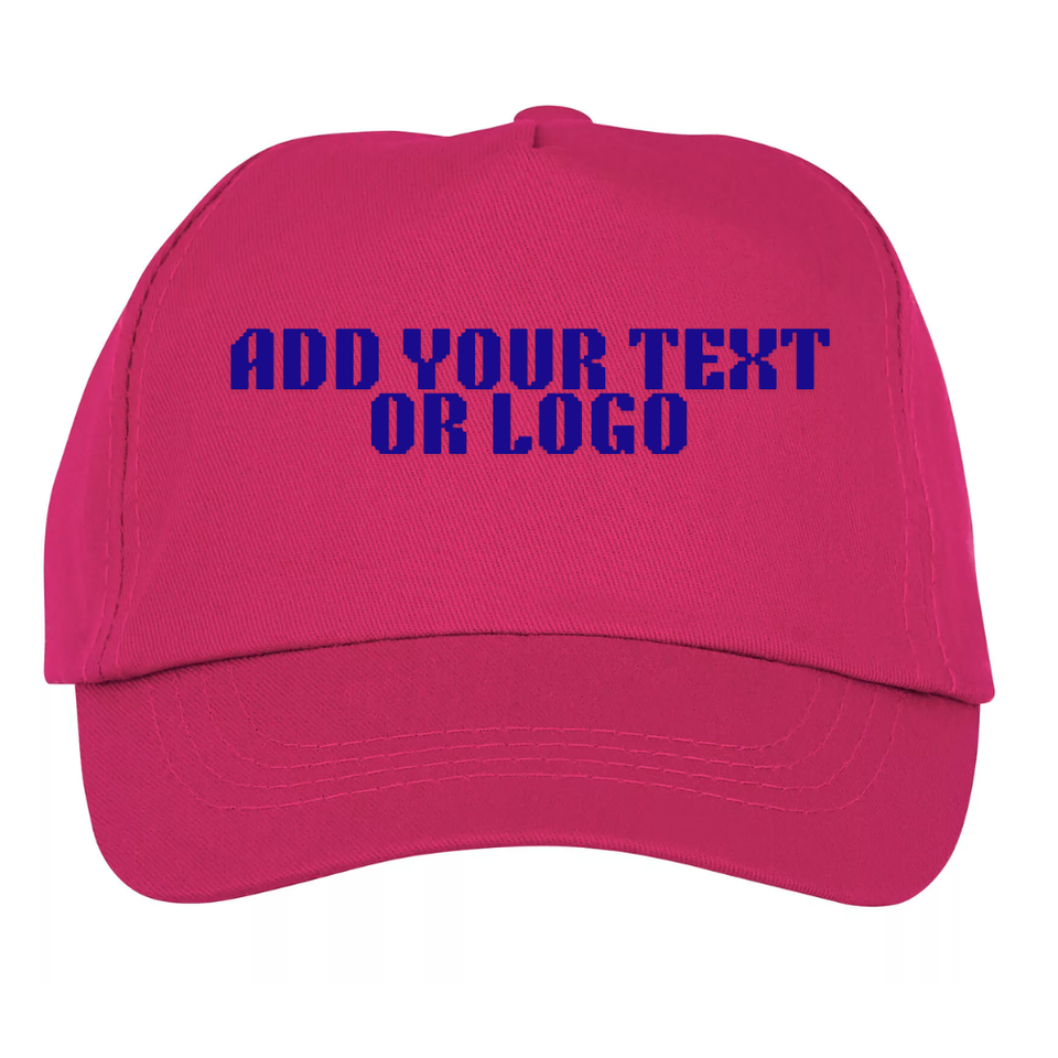 Personalised Baseball Cap Custom Text Logo Printed Hat Unisex Mens ...