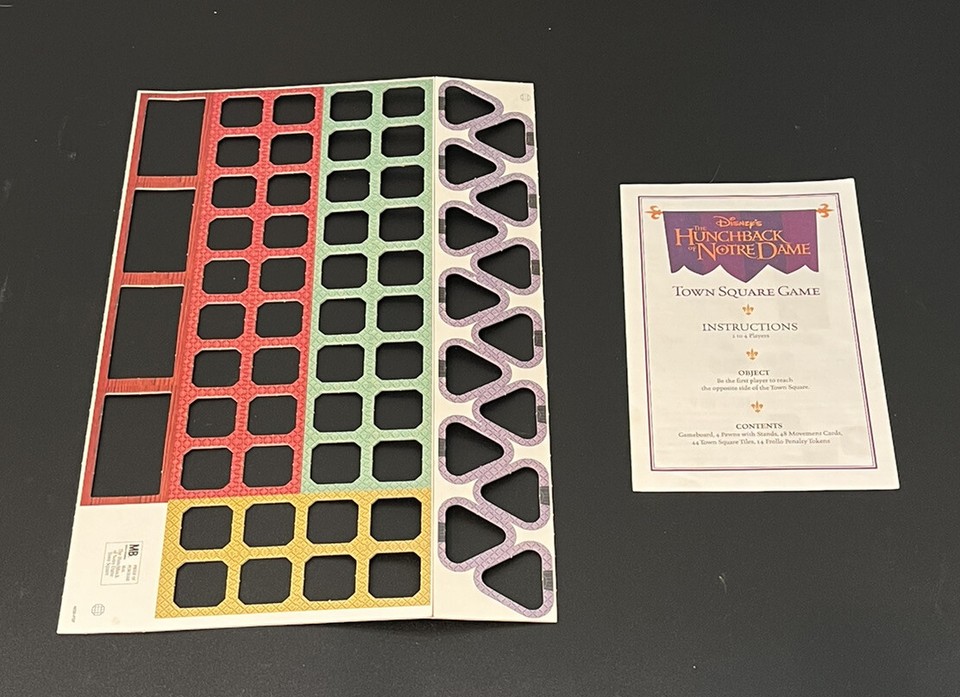 Disney's The Hunchback of Notre Dame Town Square Game Ages 7+ Quasimodo ...