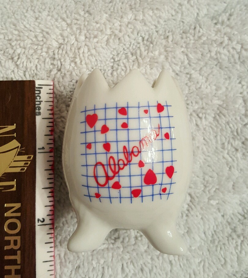 Souvenir of Alabama footed -Toothpick Holder EAPG | eBay
