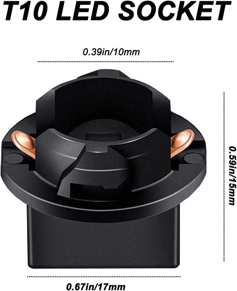 LED Dash Instrument Light Bulbs Ice Blue with Twist Lock Socket ...