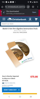 Math.U.See Pre Algebra complete book set with student test and text | eBay