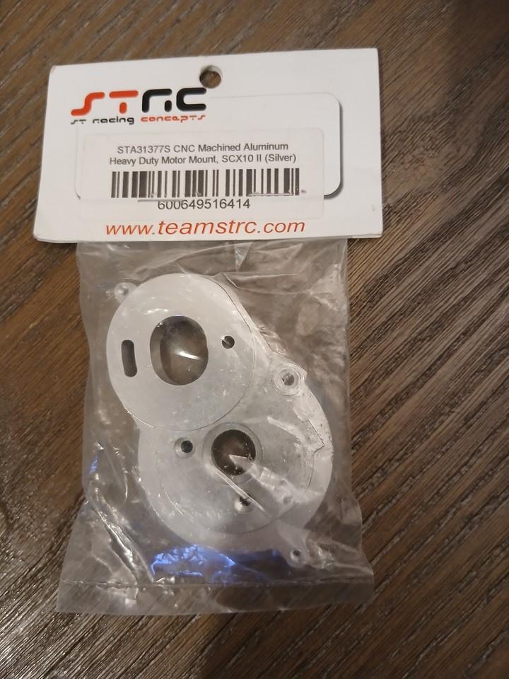 STRC STA31377S Aluminum Heavy Duty Motor Mount Silver for SCX10 II ...