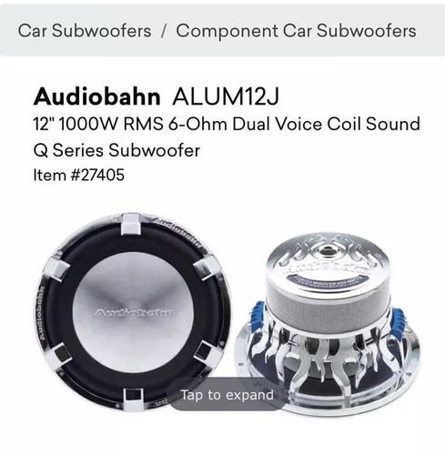 Audiobahn 12" Subwoofer | eBay