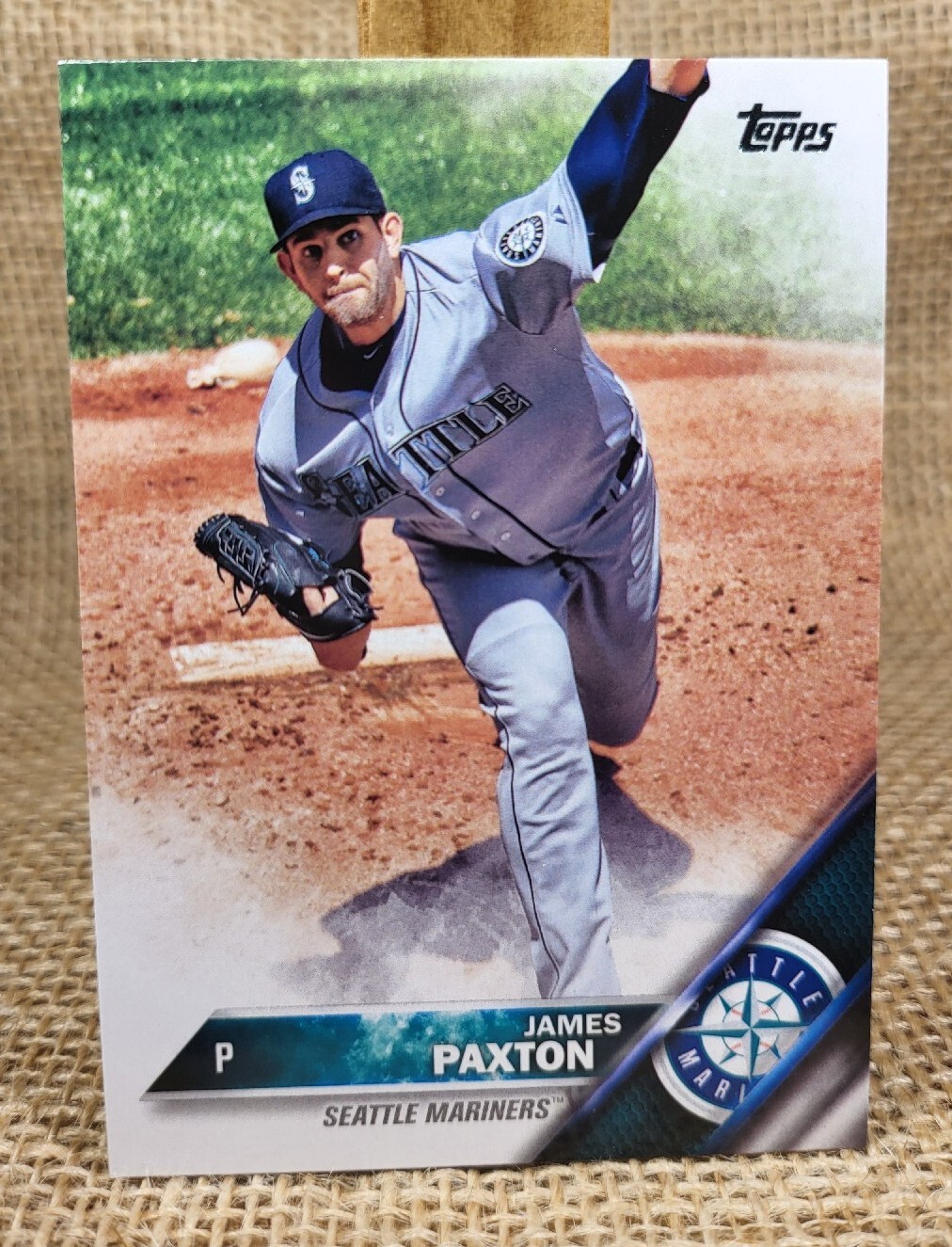 2016 Topps Series 2 James Paxton Baseball Card #485 Mariners FREE S&H ...