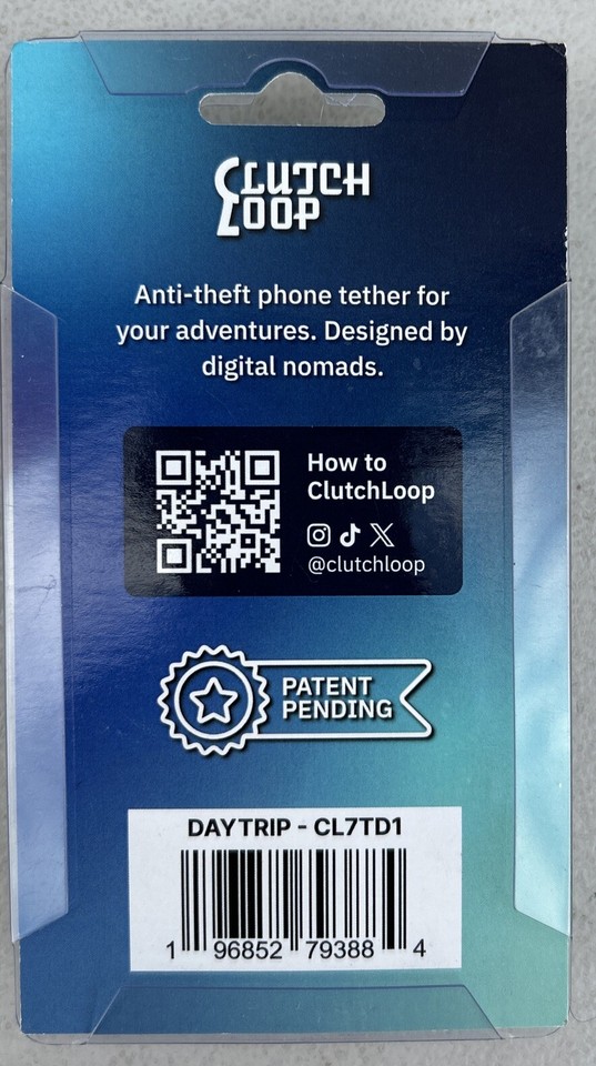 Clutch Loop Phone Security Anti Theft Tether Retractable Day Trip NEW ...
