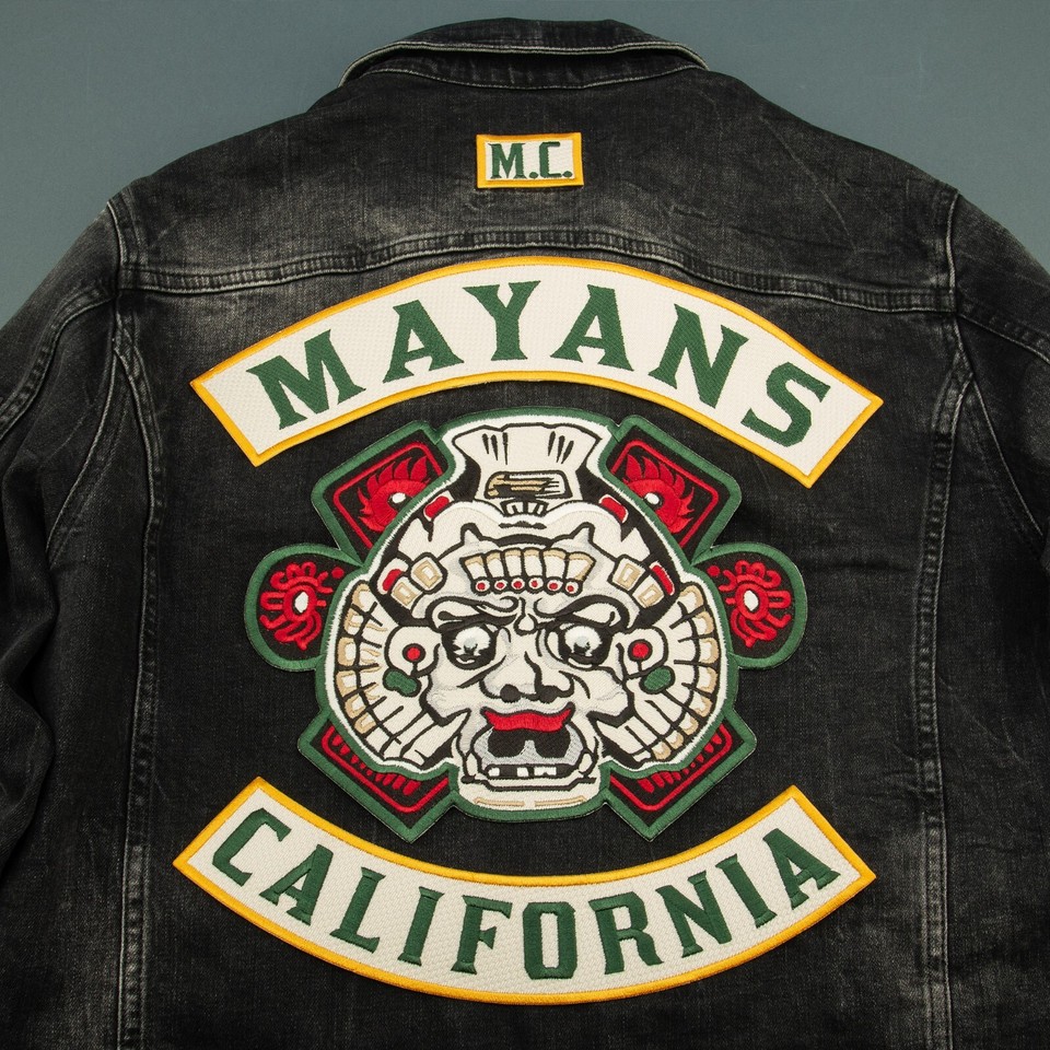 Mayans California MC Large Patch, Biker Gang Embroidered Back Jacket ...