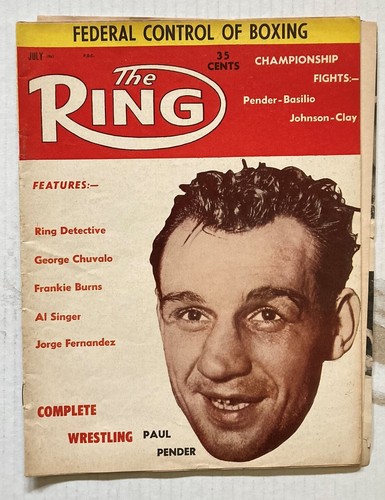 THE RING BOXING MAGAZINE JULY 1961! GOOD CONDITION | eBay