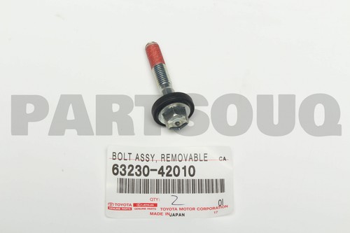 6323042010 Genuine Toyota BOLT ASSY, REMOVABLE ROOF 63230-42010 | eBay