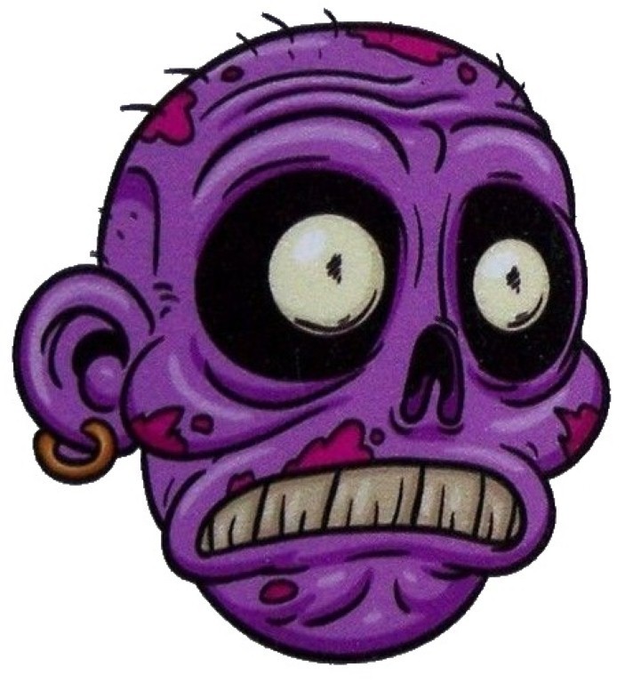 PUR. ZOMBIE HELMET STICKER TOOL BOX HARD HAT STICKER LAPTOP STICKER | eBay