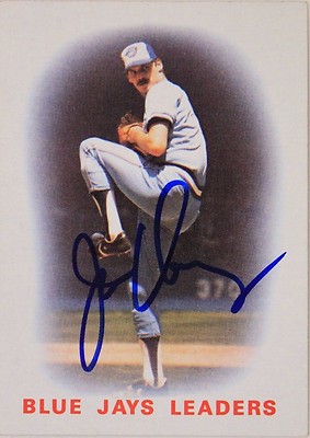 JIM CLANCY Blue Jays Autograph 1986 TOPPS #96 1985 Blue Jays Leaders ...