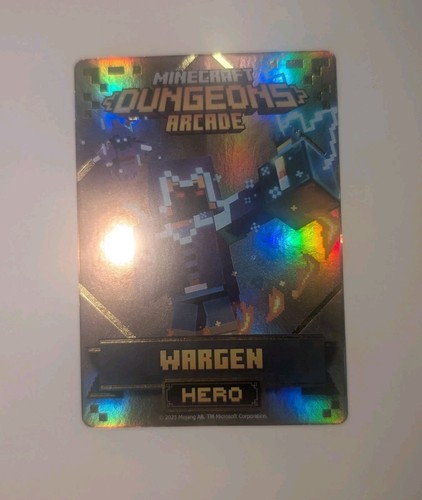 Minecraft Dungeons Arcade Series 4 (#106 Hero: Wargen) Matte FOIL Card ...