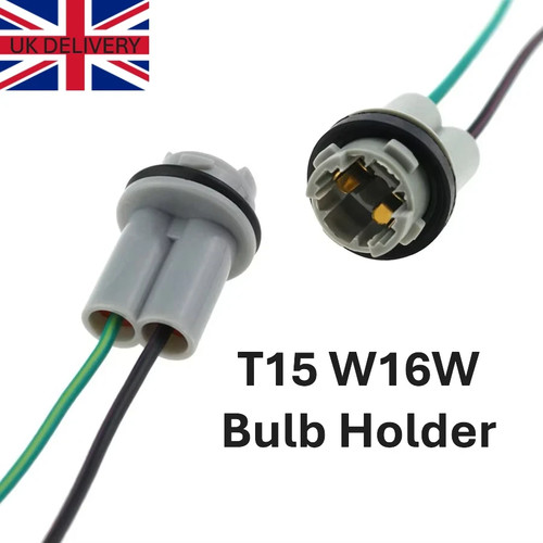 1/2/4x W16W 921 T15 BULB HOLDER SOCKET PRE WIRED LED HALOGEN LAMP ...