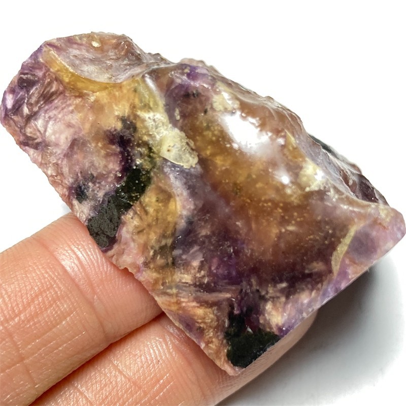 53g Natural Purple Charoite Raw Healing Crystal Polished Stone ...