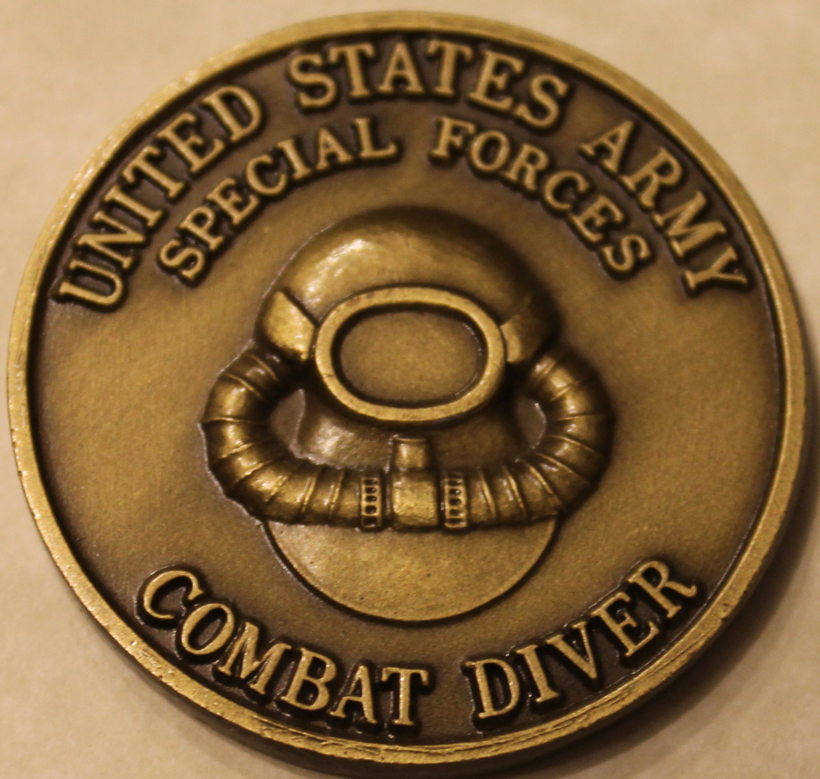 Combat Diver Special Forces Green Beret III Army Challenge Coin ...