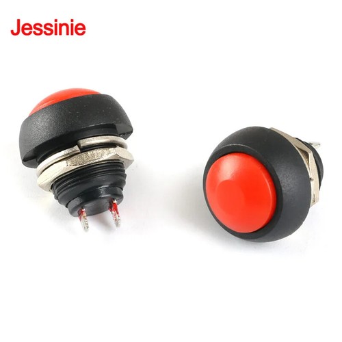 7PCS PBS-33b Mini Waterproof Push Button Switch, 12mm 12V 1A Momentary ...
