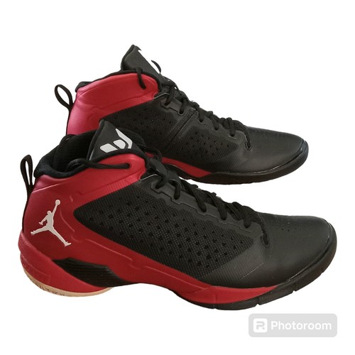 Nike Air Jordan Fly Wade 2 Sneakers 10.5 Black / Red Hightop Shoes ...