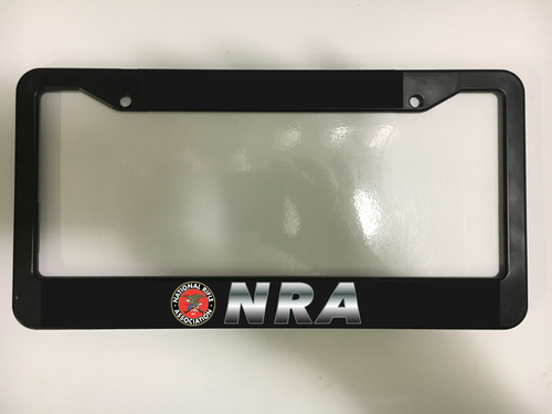 NRA 2ND SECOND AMENDMENT RIFLE GUN MOLON LABE USA Black License Plate ...