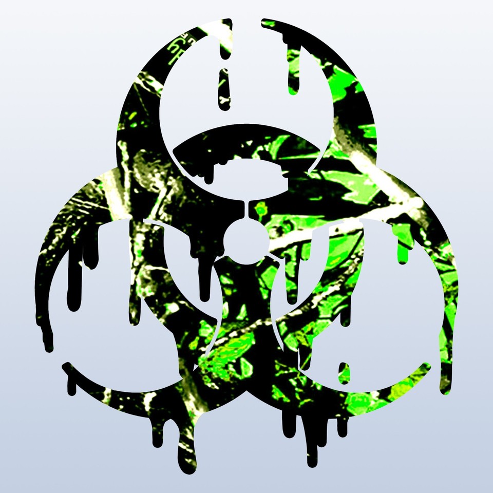 Biohazard Sticker - Dripping Biohazard Decal | eBay