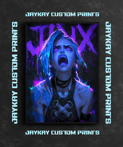 Jinx Arcane Animated Series League Of Legends Poster Print - No Frame ...