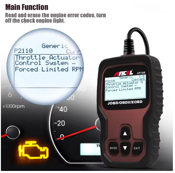 ANCEL JP700 JOBD OBD2 Japanese Car Scanner JDM Automotive Code Reader ...
