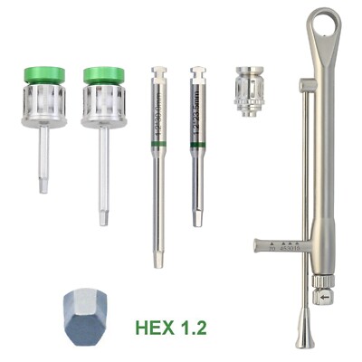 Implant Screwdriver 1.2 Hex Driver Dental Torque Wrench Adapte 3i ...
