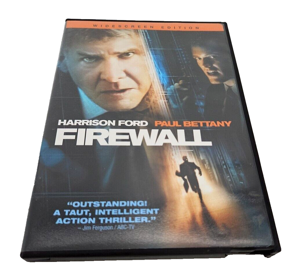 Firewall DVD Movie Video Harrison Ford Paul Bettany Action Thriller PG ...