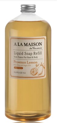A LA MAISON Provence Lemon Liquid Hand Soap - Triple French Milled ...