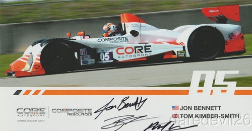 2013 CORE Autosport Chevy Oreca LMPC signed Petit Le Mans IMSA ALMS ...