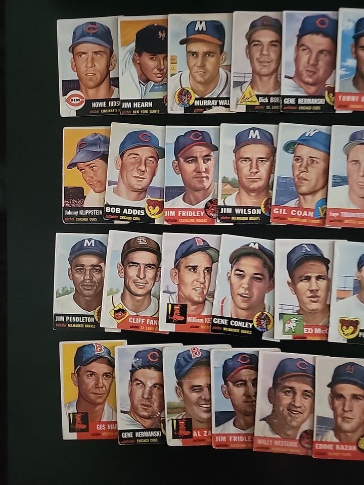 1953 Topps Baseball Card Lot - 39 Cards - W/ Howie Judson and Warren ...