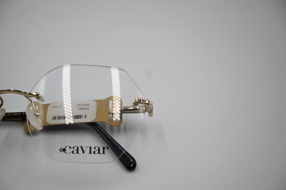 NICE Caviar Collection M 2400 Eyeglasses FRAMES C 21 Gold 53[]16-130 ...