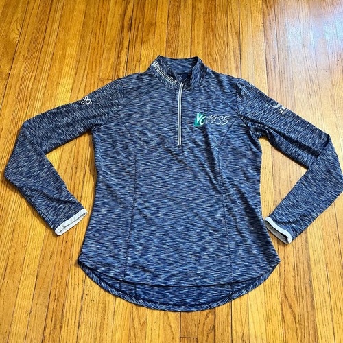 Zero Restriction Shirt Womens Medium Quarter Zip Performance Golf Blue ...
