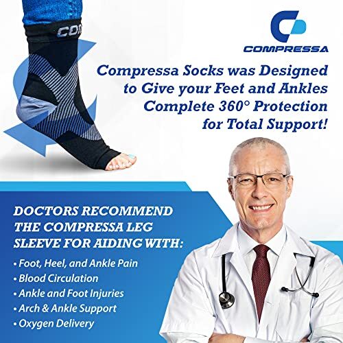Compressa Ankle & Foot Compression Socks Authentic - Helps Relieve ...