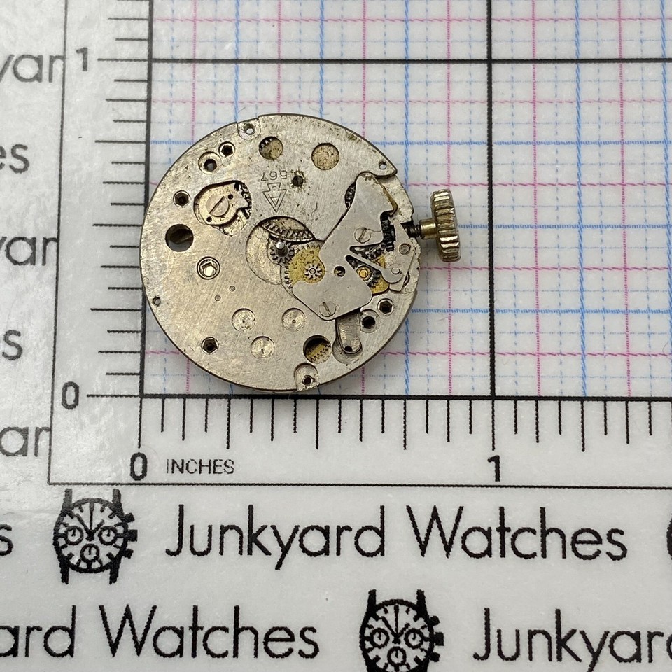 Vintage Gilbert Amida 567 Watch Movement Repairs Parts Spares Swiss One ...