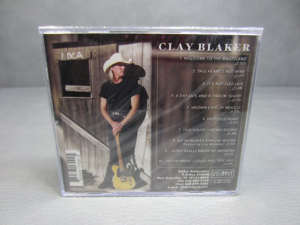 Clay Blaker "Welcome to the Wasteland" CD 782593170925| eBay
